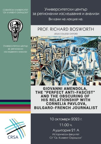 Public Lecture of Prof. Richard Bosworth | University Centre for ...